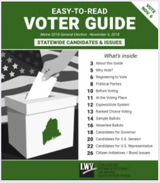 League Of Women Voters Of Maine Issues 2018 Voter Guide Penbay Pilot